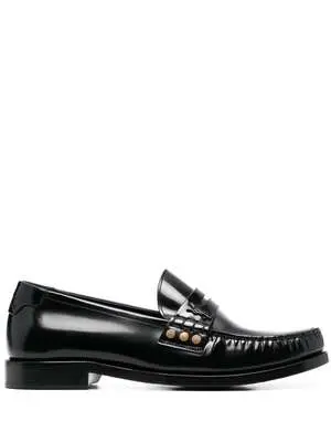 Saint Laurent Leather Penny Loafers