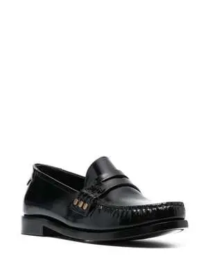 Saint Laurent Leather Penny Loafers