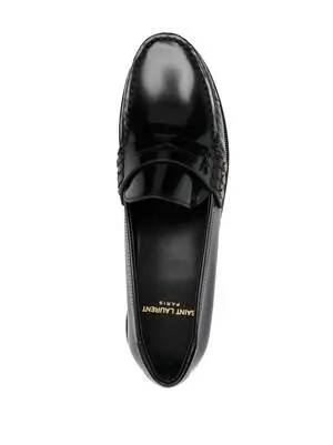 Saint Laurent Leather Penny Loafers