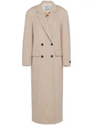 Prada Notched Lapel Coats For Women