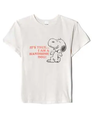 RE/DONE Snoopy Print Crew-neck T-shirt