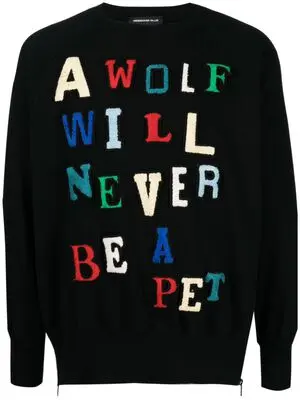 UNDERCOVERISM Patch-lettering Cotton Sweatshirt