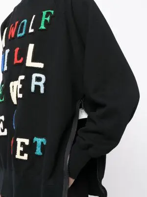 UNDERCOVERISM Patch-lettering Cotton Sweatshirt