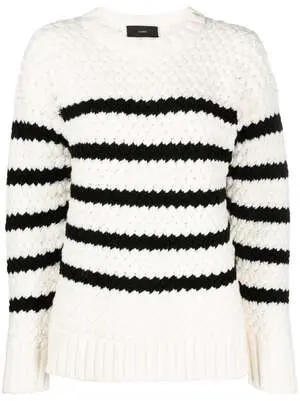 Alanui The Mariner Striped Wool Jumper - Neutrals