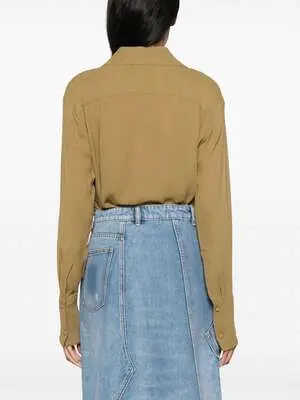 Tory Burch Deconstructed Denim Skirt - Blue