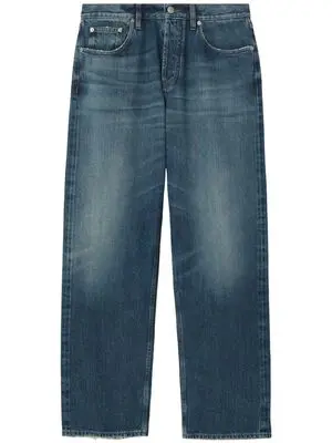 Burberry Mid-rise Wide-leg Jeans - Blue