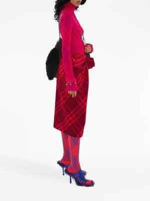 Burberry Check-pattern Wool Blend Tights