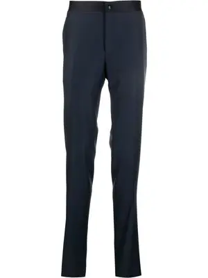Canali Tailored Wool Trousers - Blue