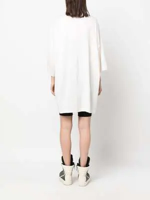 Rick Owens Logo-embroidered T-shirt - Neutrals