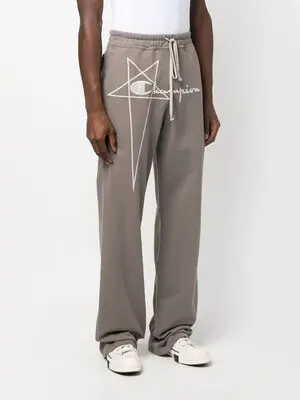 Rick Owens X Champion Dietrich Logo-embroidered Track Pants