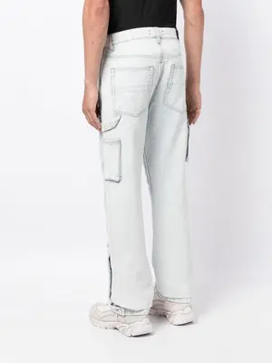 Amiri Jacquard Carpenter Jeans - Blue
