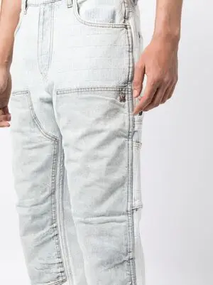 Amiri Jacquard Carpenter Jeans - Blue