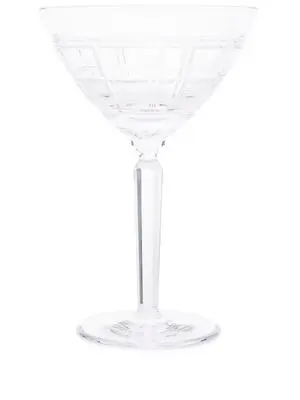 Ralph Lauren Hudson Plaid Martini Glass - Neutrals