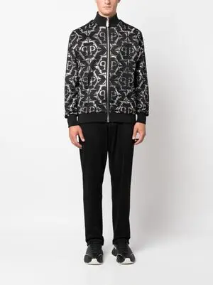 Philipp Plein Rhinestone-embellished Zip-up Jacket