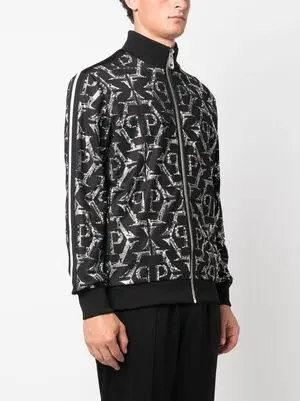 Philipp Plein Rhinestone-embellished Zip-up Jacket