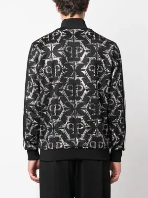 Philipp Plein Rhinestone-embellished Zip-up Jacket