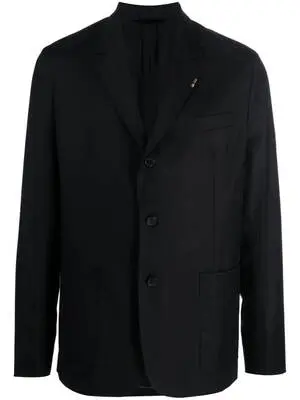 Paul Smith Notched-lapels Single-breasted Blazer - Blue