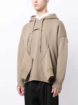 Off-White Cut-out Layered Hoodie