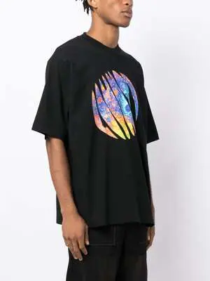 COUNTY OF MILAN County Lunar Cotton T-shirt - Black