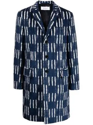 Off-White Shibori Jacquard Coat