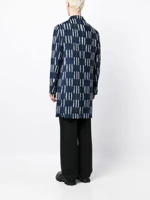 Off-White Shibori Jacquard Coat