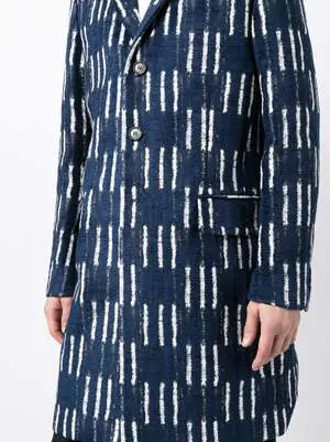 Off-White Shibori Jacquard Coat