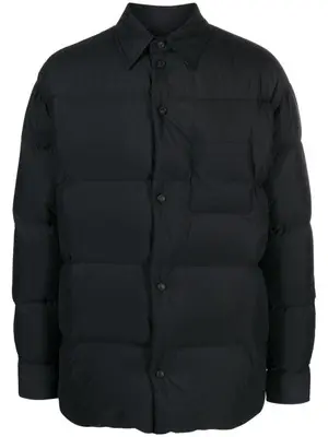 Off-White Button-front Puffer Jacket