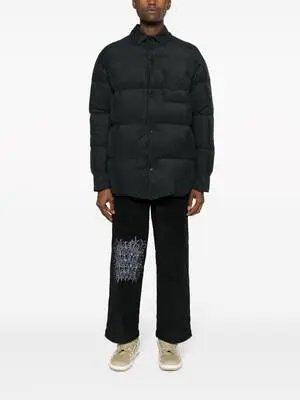 Off-White Button-front Puffer Jacket