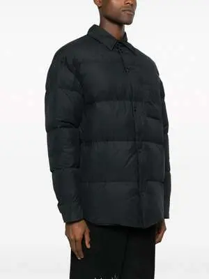 Off-White Button-front Puffer Jacket