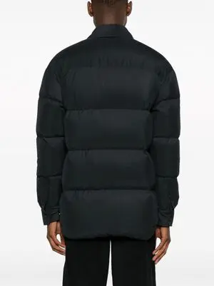 Off-White Button-front Puffer Jacket