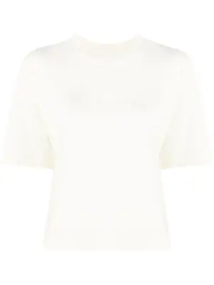 Off-White Logo-embossed Cotton T-shirt - Neutrals