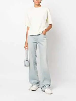 Off-White Logo-embossed Cotton T-shirt - Neutrals