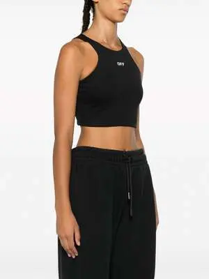Off-White Logo-print Cropped Tank Top