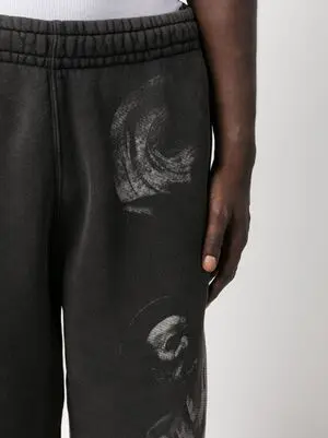 Off-White Saint Matthew Print Track Short - Black