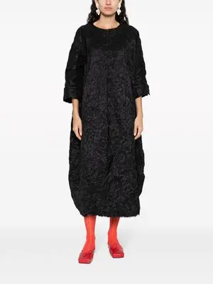 DANIELA GREGIS Crinkled Silk Midi Dress