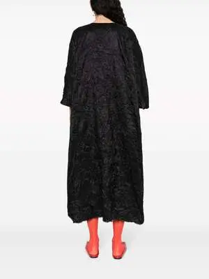 DANIELA GREGIS Crinkled Silk Midi Dress