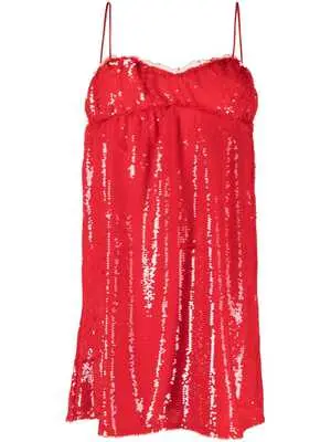 GANNI Sequin Embellished Mini Dress