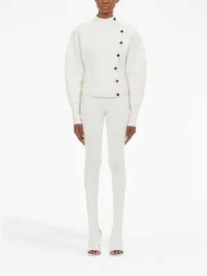 FERRAGAMO Asymmetric Knitted Jacket