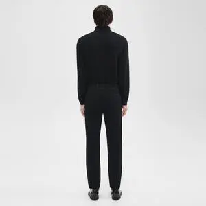 Theory Classic-fit Cotton Moleskin Pant - Black