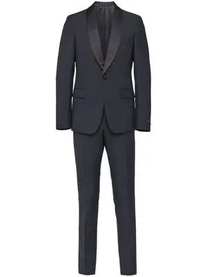 Prada Single-breasted Wool-mohair Tuxedo - Black