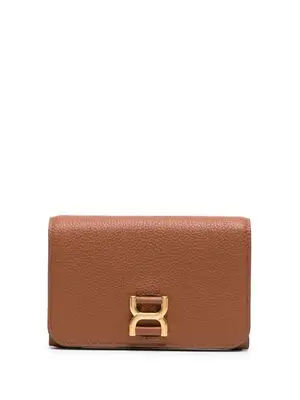 Chloé Marcie Leather Wallet - Brown