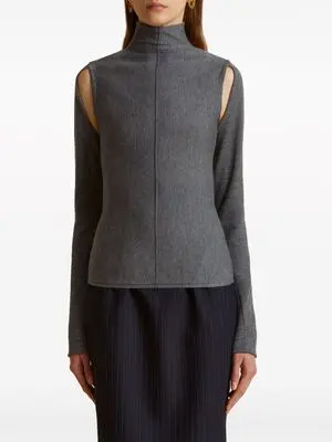 Khaite The Marlowe Wool Sweatshirt - Grey