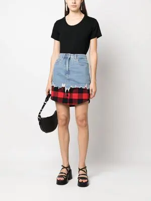 Moschino Layered-design Mini Skirt