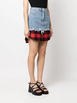 Moschino Layered-design Mini Skirt