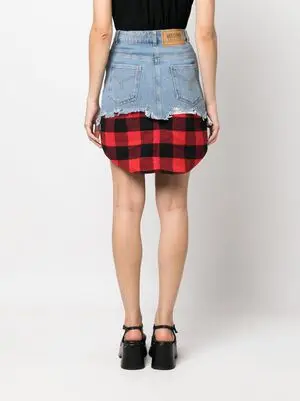 Moschino Layered-design Mini Skirt