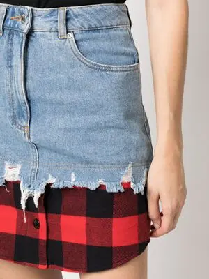 Moschino Layered-design Mini Skirt
