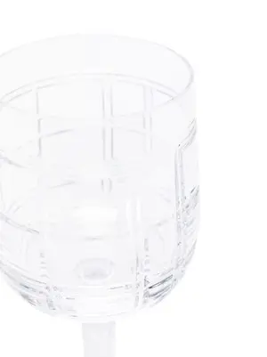 Ralph Lauren Hudson Plaid Wine Glass