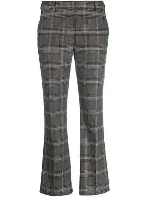 PT TORINO Plaid Wool-blend Trousers