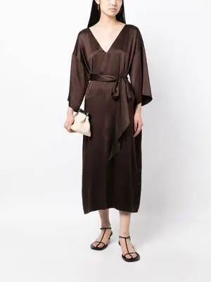 Voz V-neck Silk Dress