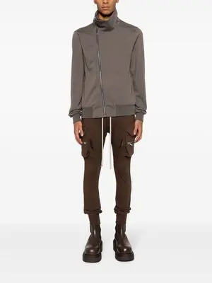 Rick Owens Drawstring Drop-crotch Track Pants - Brown